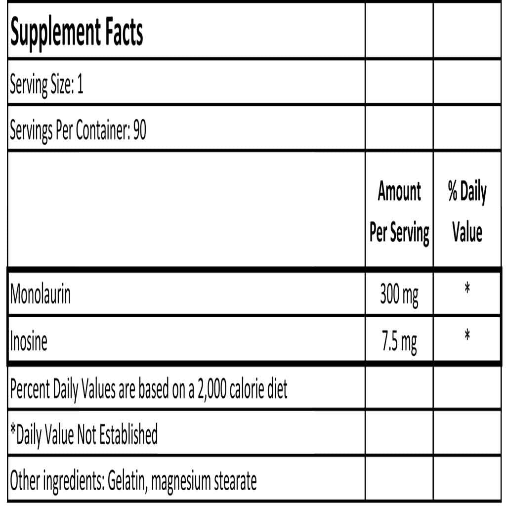Ecological Formulas Monolaurin | Anti-Microbial Capsules - The Natural ...